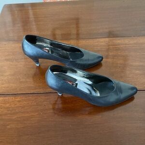 Anne Klein | Shoes | Anne Klein Dark Charcoal Gray Italian All Leather ...